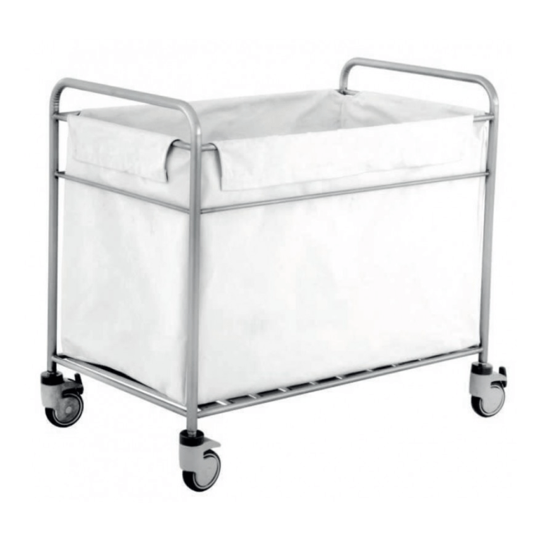 Hospital Linen Trolley - Silver Commercial Kitchen